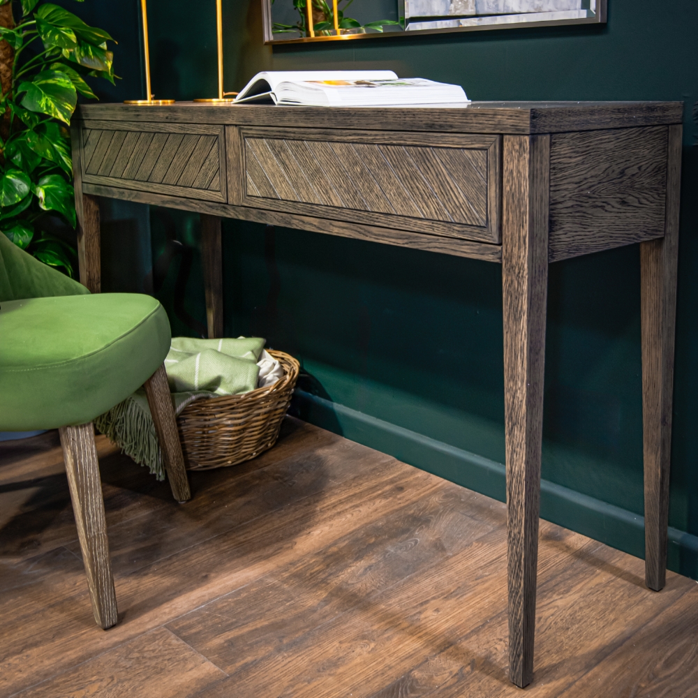 Croft Brown Console Table in AM Bespoke range from RV Astley